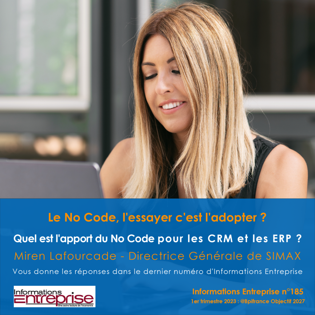 Le No Code, l'essayer c'est l'adopter ? - Les solutions SIMAX